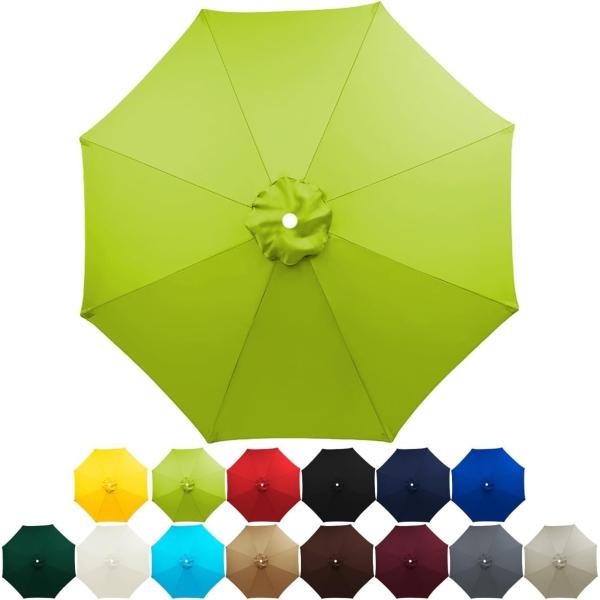 商品名:  BLLMTEAR Patio Umbrella 6.5ft 7.5ft 9ft 10ft Replacement Canopy, Market Umbrellas Top for 8 Ribs, Canopy Only(@08,...