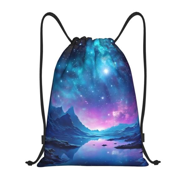 商品名:  HJTRW Drawstring Backpack Waterproof Drawstring Bags Cool star river Cinch Bag Sackpack Sports Gym Bag Smallブランド: ...