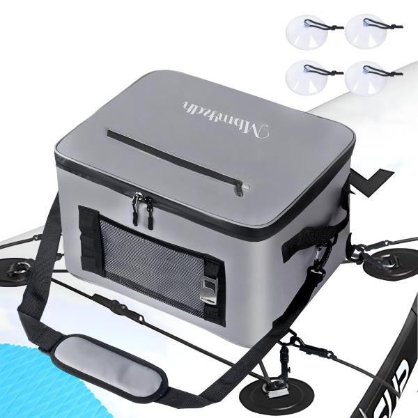 商品名: MBMYZDH パドルボードクーラー カヤッククーラー 防水クーラーバッグ パドルボード、カヤックなどに ? 安全で広々とした機能的なクーラー。アウトドアウォーターアドベンチャー用 (グレー) Paddle Board Coole...