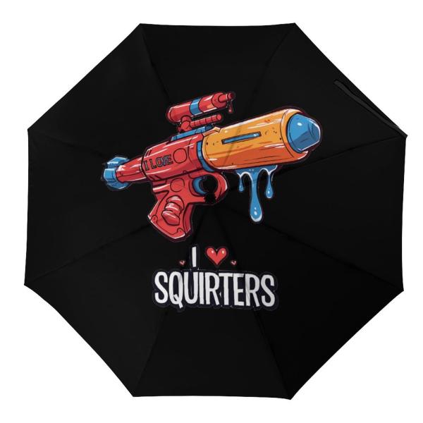 商品名:  I Love Squirters Travel Umbrella Portable Windproof Folding Umbrella for Rain Auto Open Close Automaticブランド: 商品サイズ...