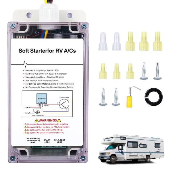 商品名:  Soft Start Kit for RV Air Conditioner - Easily Drive Small Appliances, Ideal for RVs, Campers, and Vehicle AC Syst...