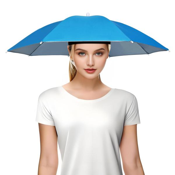 商品名:  NOUCCI Fishing Umbrella Hat 27 in Handsfree Elastic Headband,Sky blueブランド: NOUCCI高さ: 2.6924cm横幅: 42.0116cm奥行: 5.02...