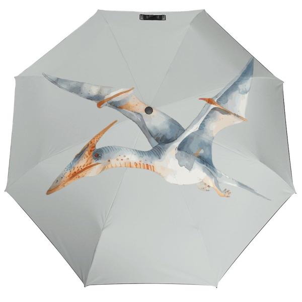 商品名:  Pterodactyl Dinosaur Funny Folding Umbrella Auto Windproof Travel Umbrellas Strong and Portable for Outdoor Sun&am...