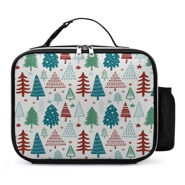 商品名:  Christmas Tree Print Lunch Bag Insulated Cooler Tote Bag Leakproof Bento Box for Travel Picnic Officeブランド: Generic...