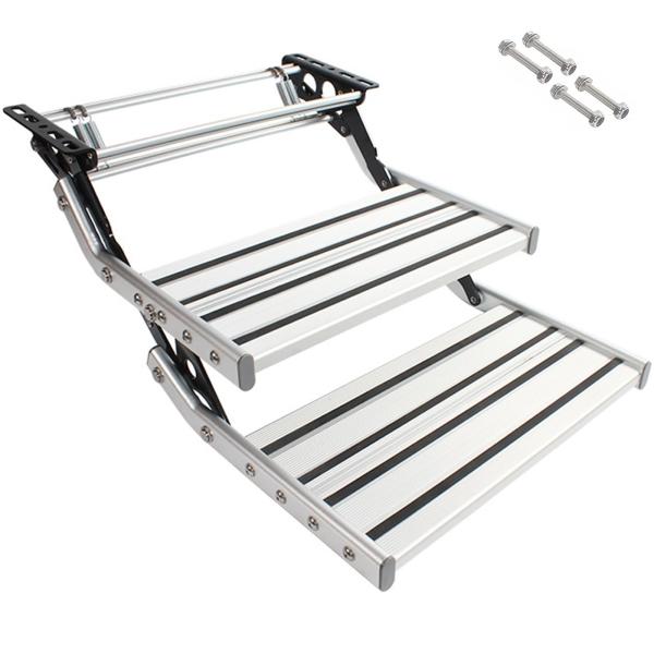商品名:  SDdPulse Rv Steps, Camper Stair, Anti Slip Steps, 200kg / 440 Lbs Capacity, Powder Coat, for Rv Camper Van Motorho...