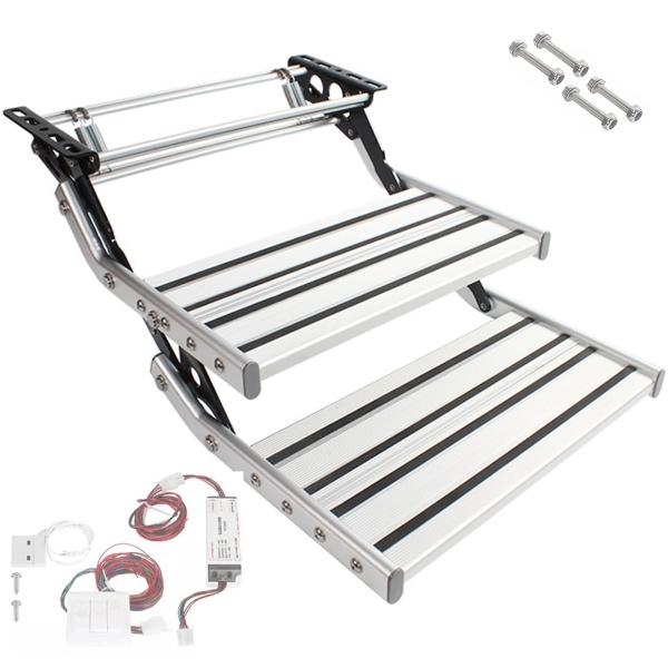 商品名:  SDdPulse Rv Steps, Camper Stair, Anti Slip Steps, 200kg / 440 Lbs Capacity, Powder Coat, for Rv Camper Van Motorho...