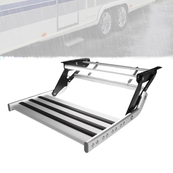 商品名:  SDdPulse Mobile Home Steps RV Step with Light, Aluminum Alloy Single/Double Ladder Step, Anti-Slip Camper Stair, f...