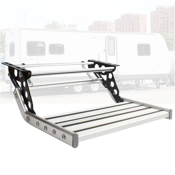 商品名:  SDdPulse Truck Camper Steps Manual RV Steps, Camper Steps, Anti-Slip RV Stairs 150kg/330 Lbs Capacity, Foldable St...