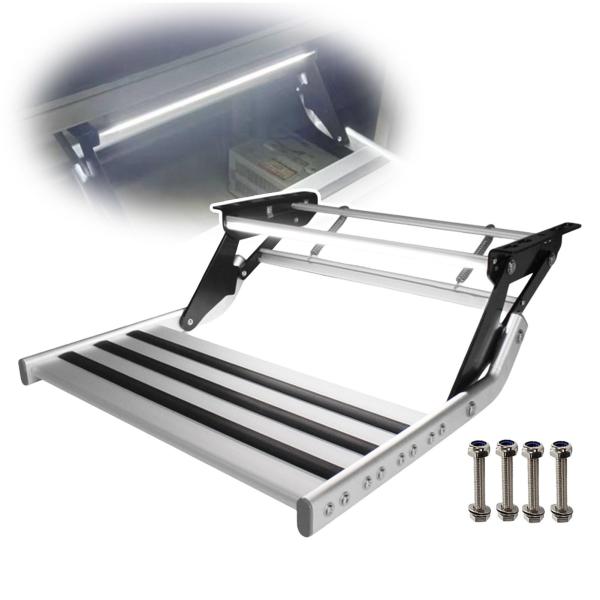 商品名:  SDdPulse Electric Rv Step/Anti-Skid Motorhome Stair with Led Light -Foldable, Automatic Telescopic Steps,Aluminum ...