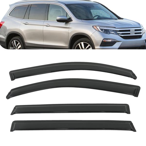 商品名: Silscvtt ウィンドウバイザー シェード サン 雨 ウィンドガード 交換用 ホンダ パイロット 2016-2022 Silscvtt Window Visors Shade Sun Rain Wind Guard Repla...