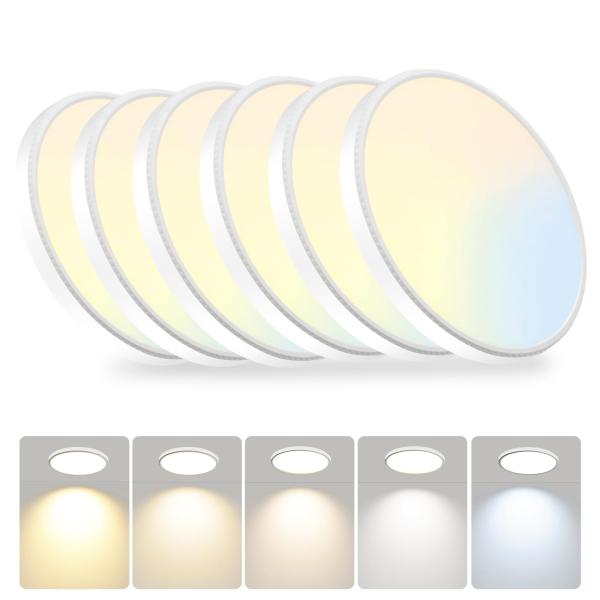 商品名:  12Inch Dimmable LED Ceiling Lights - Selectable Color (5 Colors) Flush Mount - Ultra Thin (0.87Inch) Living Room L...