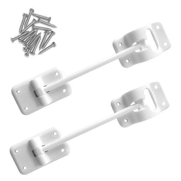 商品名: PenFot RVドアラッチブラケット 2個 2-7/8インチ x 1-3/4インチ プラスチック 防水 防錆 ドアキャッチャーアクセサリー Tタイプ 外部ドアフック 修理交換 RVトレーラー用 ユニバーサル (ホワイト #6) ...