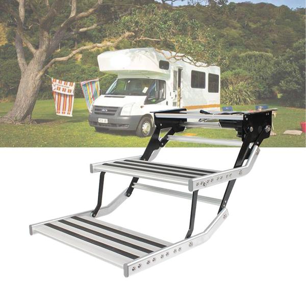 商品名:  Kindevieft Electric Rv Entry Step, RV Steps Folding, Aluminum Solid Camper Steps for Travel Trailers, 12V Automati...