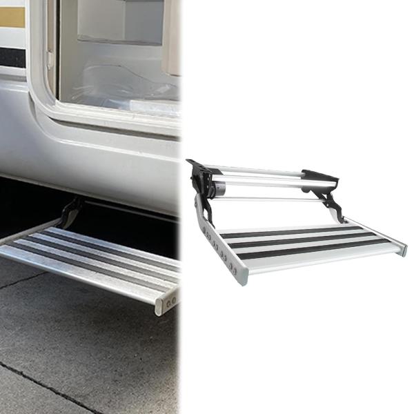 商品名:  Kindevieft Camper Stairs, Electric Automatic Rv Steps with Light, for Motorhome Rv Camper Van Travel Trailer Carav...