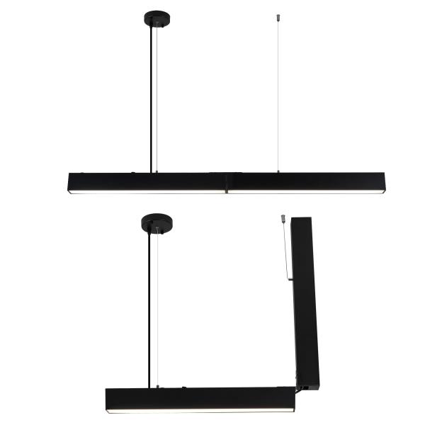 商品名:  be studied 4FT 50w Led Linear Light, Fixture 0-10V Controlled Dimming 3000K 4000K 6000K Color Changing, Black Ceil...