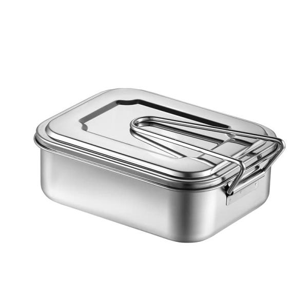 商品名:  IGRIXLSD Square Lunch Box 304 Stainless Steel Outdoor Portable Tableware Storage Box(L1)ブランド: IGRIXLSD商品サイズ: L1高さ:...