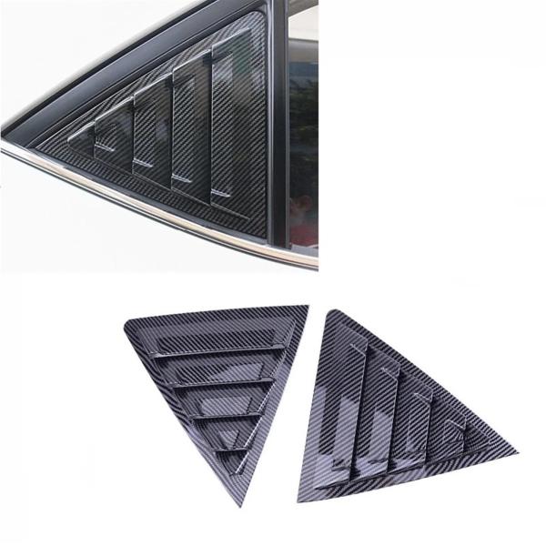 商品名:  Compatible For Toyota Corolla 2014-2018 Car Rear Louver Window Side Shutter Cover Trim Sticker Vent Scoop ABS Carb...
