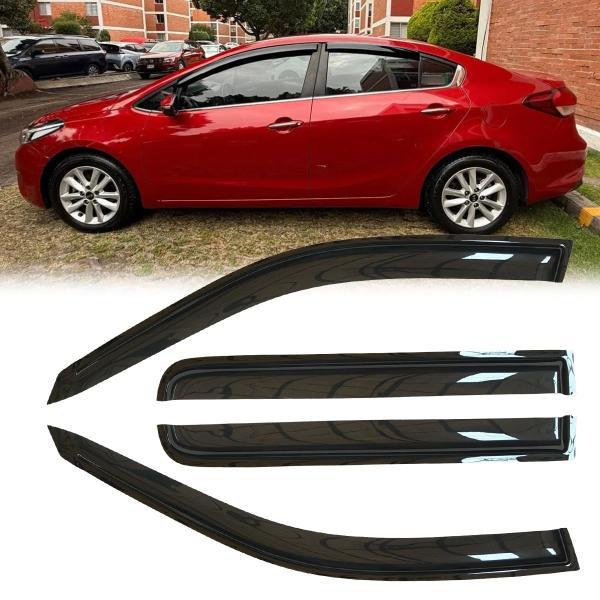 商品名:  4pcs Original Shatterproof Rainproof Side Window Wind Deflectors for Kia Forte 14-18,Tape-on Rain Guards Sets,Good...