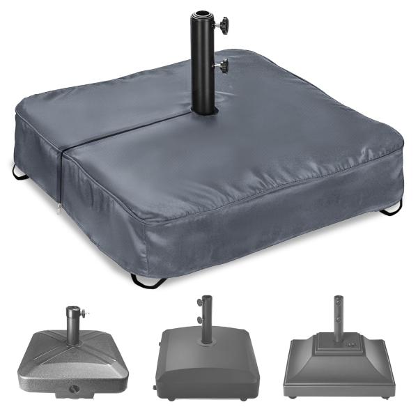 商品名: Rileytee パティオ傘ベースカバー 600D 防水 紫外線防止 正方形 グレー Rileytee Patio Umbrella Base Cover,Outdoor Heavy Duty 600D Waterproof An...