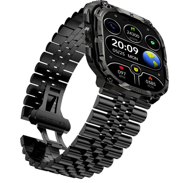 商品名: Lamshaw CARBINOX Vortexバンド対応 ソリッドステンレススチールヘビーバンド バタフライ折りたたみクラスプリンクブレスレット CARBINOX Vortex、X-Ranger、Vortex、Vesta、Blaz...