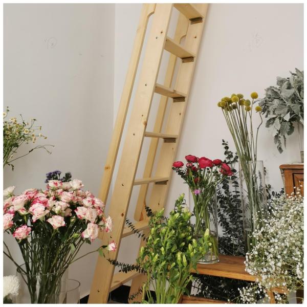 商品名:  YTXFRHOD Wooden Bunk Bed Ladder Replacement, 80.7 70.7 65 63 61 59.1 Inch RV Bunkhouse Ladder with Grab Rails &amp...