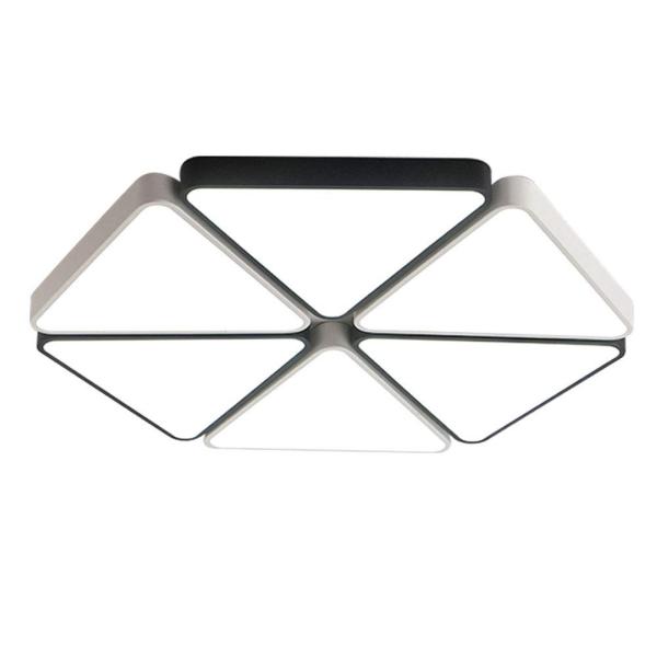 商品名:  LED Nordic Style Black and White Simple Hexagon Ceiling Light 15.7 Inches Wide and 3.1 Inches Thin Ceiling Lamp Co...