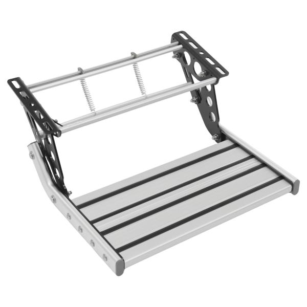 商品名:  Folding Aluminum RV Steps Camper Stair with LED Lights Drop Down Step Tool Camper Folding Manual Single Drop Down ...