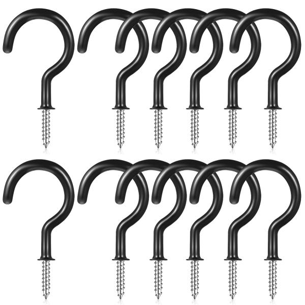 商品名:  Luxshiny 12pcs Heavy Duty Screw Ceiling Hooks for Use for Hanging Kitchenware Baskets and More Easy Installation P...