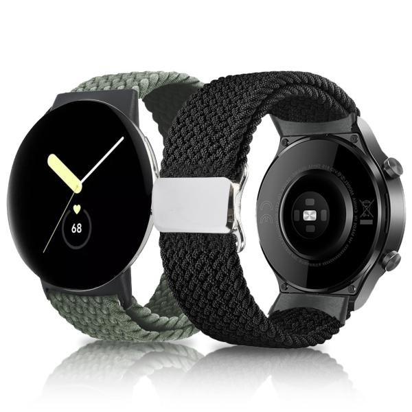 商品名: ELUTENGバンド Google Pixel Watch対応 ELUTENG 2Pack Nylon Strap for Google Pixel Watch 3 41mm Strap/Google Pixel Watch 2 ...