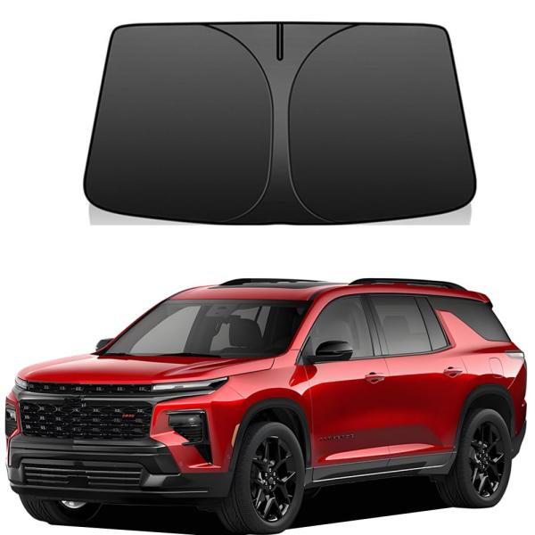 商品名:  Windshield Sun Shade for Chev-rolet/Chevy Traverse 2018-2024 2025 Foldable Car Front Window Sunshade Accessories 2...