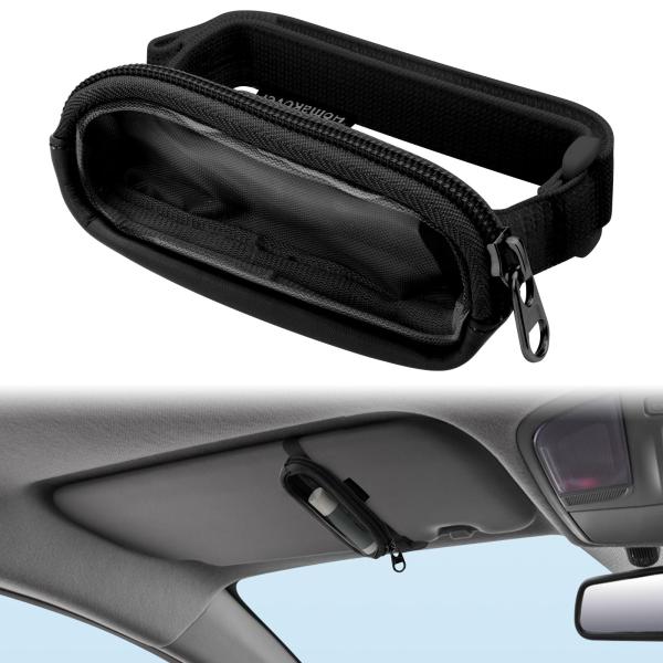 商品名: カーバイザー用リップクリームホルダー、チャップスティックホルダー、カーアクセサリー用溶けないユニバーサルフィットチャップスティックマウント、調節可能なバイザーバッグリップスティックオーガナイザー、便利な車内カーバイザーアクセサリー...