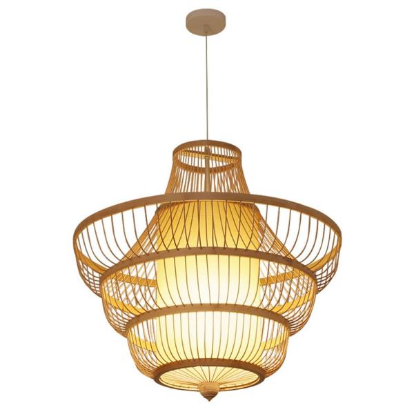 商品名:  STVDEDG Chinese Style Bamboo Hanging Light Coastal Retro Chandelier Shades Country Industrial Fashion Pendant Lamp...