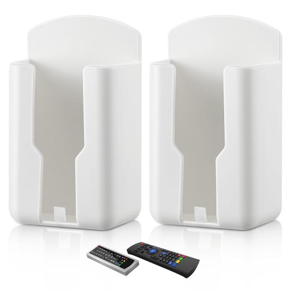 商品名: Saillong 2個パック リモートホルダー ウォールマウント、接着剤付きリモコンホルダー、ファンコントロール用ウォールリモートオーガナイザー、シーリングファンリモート、TVコントローラー、ホームスクールオフィス用ストレージアク...