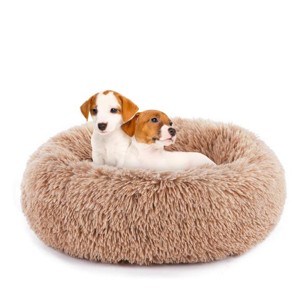 商品名:  HOMEFLA 24 Inch Round Dog Bed, Washable Cat Bed, Orthopedic Fluffy Fuzzy Pet Bed, Anti-Slip Pet Sofa Mat, Indoors,...