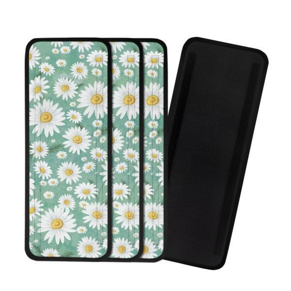 商品名:  Reanaysto Daisy Rv Step Carpet 4 Pack 19" X 7" Stair Carpet Non Slip Stair Mats Outdoor Easy to Clean RV Camper St...