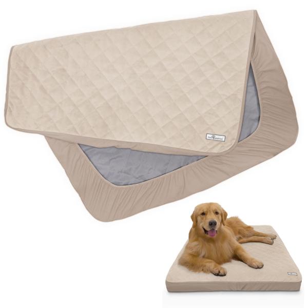 商品名:  Paw Inspired Waterproof Fitted Cover for Dog Bed | Washable Bed Protector for Dog Mattress | Removable Replacement...