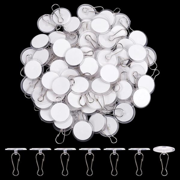 商品名:  SOFPLATE 1 Box 80 Pack Self Adhesive Ceiling Hook Transparent Wall Hooks Sticky Damage Free No Drill Ceiling Discs...