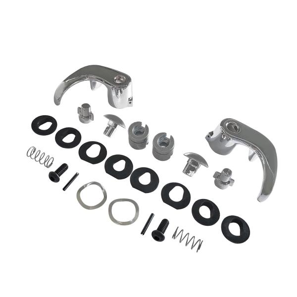 商品名:  UINIEBOOM Locking Vent Window Handle, Pair Replacement Chrome Window Crank Compatible with Chevy Blazer Suburban/w...