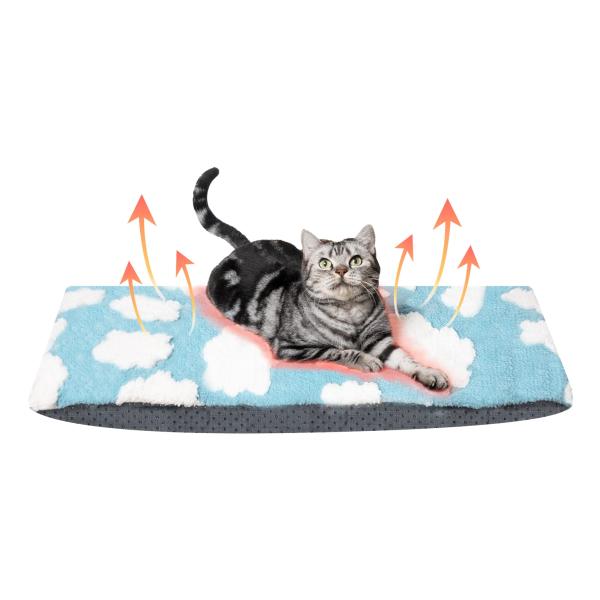 商品名:  Self Warming Cat Mat Cloud Self Heating Cat Dog Bed 28" x 18" Thermal Cat Mat Extra Warm Pet Pad for Indoor and Ou...