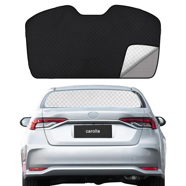 商品名: ZATOOTO リアフロントガラスサンシェード 2019-2024年式トヨタカローラ用 バックウィンドウサンシェード 2層デザイン サンシェードとプライバシー用 サンブロッカーリアウィンドウシェード(セダンバージョン専用) ZAT...