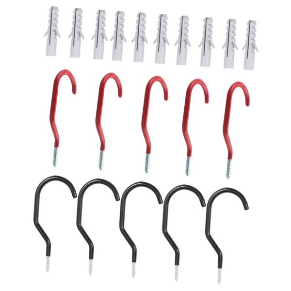 商品名:  Hoement 10sets Ceiling Storage Hangers Wall Bike Hooks Heavy Duty Garage Hooks Bike Storage Holder for Outdoor Hom...