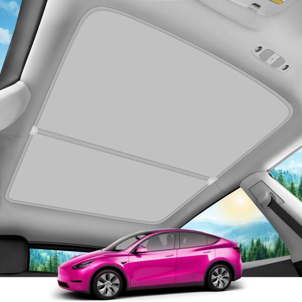 商品名: DAZANZAN 2025 アップグレード サンシェード ルーフ Tesla Model Y 2025-2020用 [隙間なし/たるみなし] ルーフサンシェード 断熱 サンルーフシェード Tesla Model Yアクセサリー用 ...