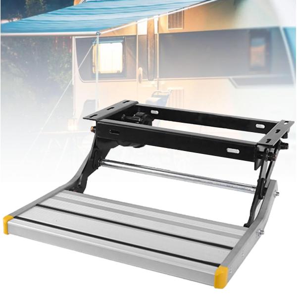 商品名:  RV Entry Steps, Electric Camper Steps, Folding Anti-Slip RV Steps, 180KG/400Lbs Max Capacity, for Motorhome RV Cam...