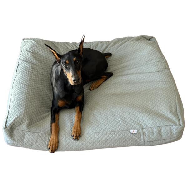 商品名:  4Knines Luxury Dog Bed Cover - USA Based - Premium Durable Quilted Waterproof Heavy Duty Material - Medium - Fogブラ...