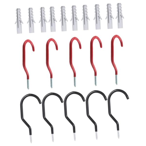 商品名:  HOMSFOU 10sets Ceiling Storage Hangers Wall Bike Hooks Screw Hooks for Garage Apartment Home Heavy Duty Bike Stora...