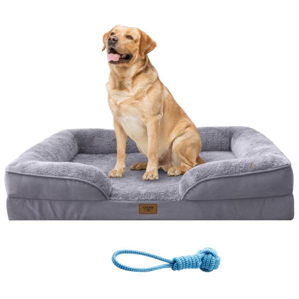 商品名:  cuchis &amp; co Orthopedic Dog Bed - Large Sized Dog Beds with Waterproof, Washable Design, Non-Slip Base, Easy Cl...