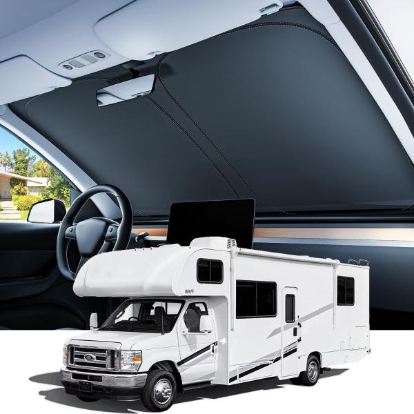 商品名: REEVAA フロントガラスサンシェード | 折りたたみ式車用インテリアアクセサリー 太陽の熱用 | XXXL REEVAA 2025 Upgraded Car Windshield Sun Shade [99% Sun Prot...