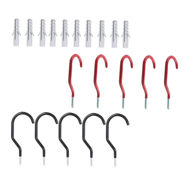 商品名:  WOONEKY 10sets Outdoor Storage Hooks Ceiling Bike Hooks Garage Heavy Duty Bike Storage Hangers Wall Holders for To...