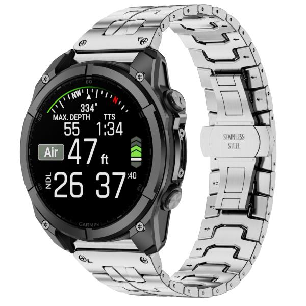 商品名: MDBBLBM 22mm ステンレススチール 腕時計バンド Fenix 8 AMOLED 47mm/Fenix E/Fenix 7 Pro/7/6 Pro/6/5/5 Plusに対応。Forerunner 965/955/945/...