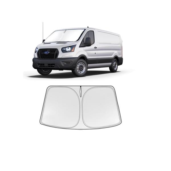 商品名: 折りたたみ式サンシェード WODSTA フルカバー フロントガラスサンシェード Ford Transit 2015-2024 4層 厚手ウィンドウバイザー 240T ポリエステルフロントガラスサンシェード Foldable Sun...